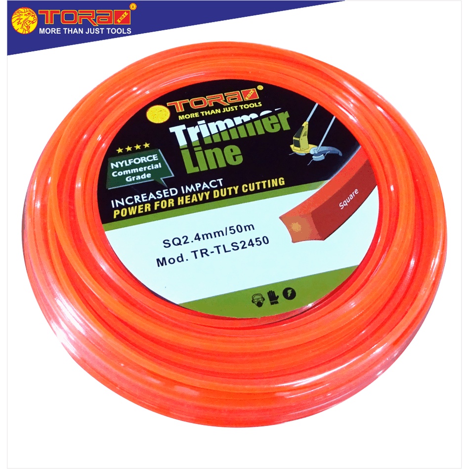 Jual TORA Trimmer Line - Senar Potong Rumput 2.4 MM 50 M Meter | Shopee ...