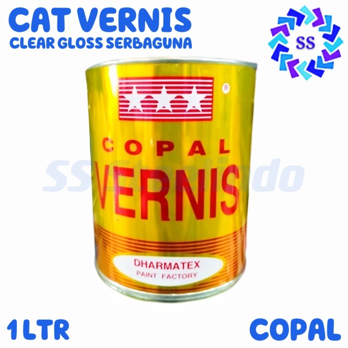 Jual CAT COPAL VERNIS CLEAR GLOSS PENGKILAP SERBAGUNA - 1 LITER ...