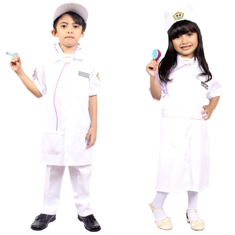 Jual BAJU PROFESI ANAK TK KOSTUM DOKTER MEREK KIJANG | Shopee Indonesia