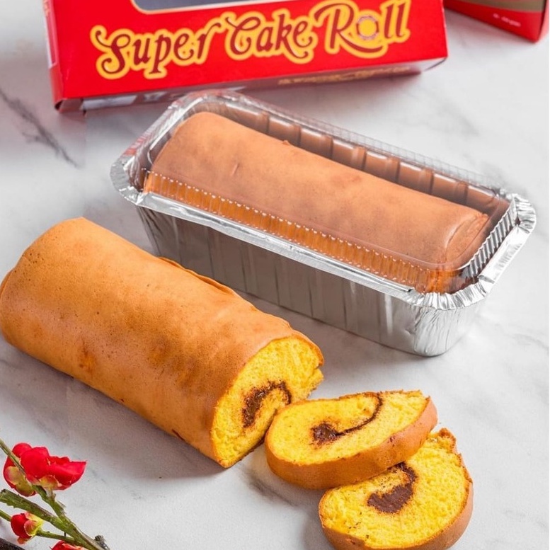 Jual SUPER CAKE ROLL CHOCOLAT DENGAN COKLAT FILLING/SUPER CAKE ROLL ...