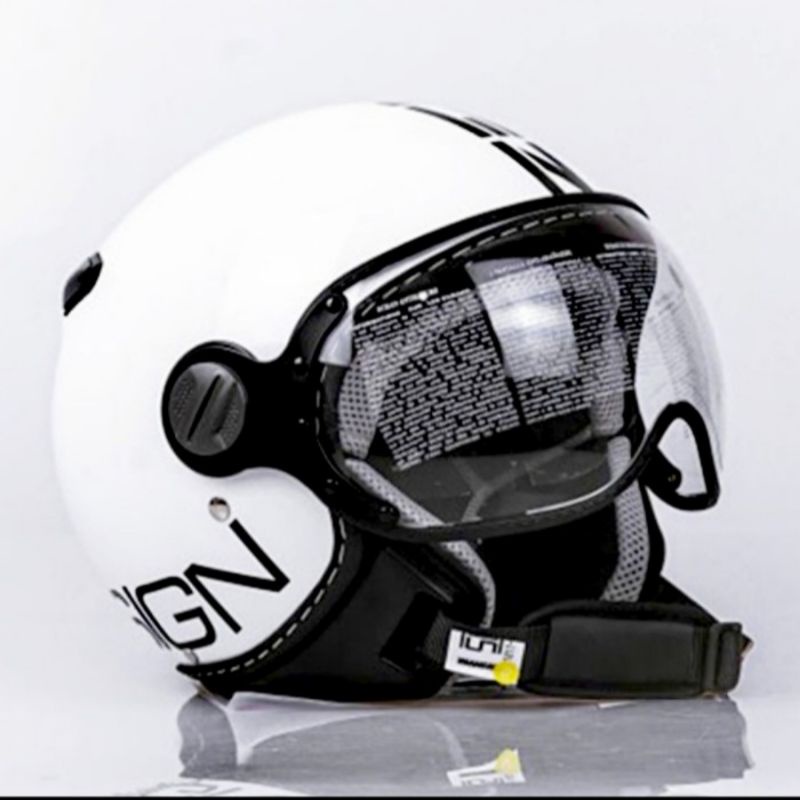 Jual helm zeus 210 white DD11 black hitam glossy metalik putih zs210 ...