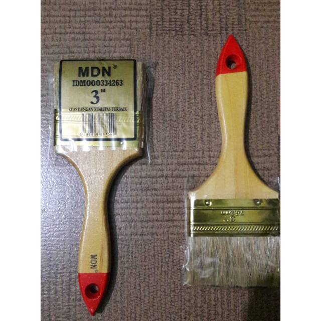 Jual KUAS MDN/KUAS MDN 3 INCH/KUAS CAT TEMBOK KAYU BESI/KUAS CAT TEMBOK ...
