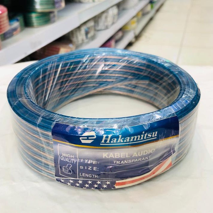 Jual Kabel Listrik Transparan/Kabel Audio Ukuran 2x30 2x50 2x80 2x120 ...