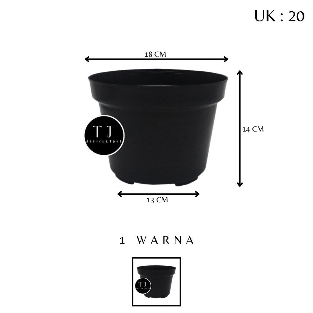 Jual Pot Botani Uk 20 | Pot Bunga Tanaman Bunga Lantai Hias Plastik ...