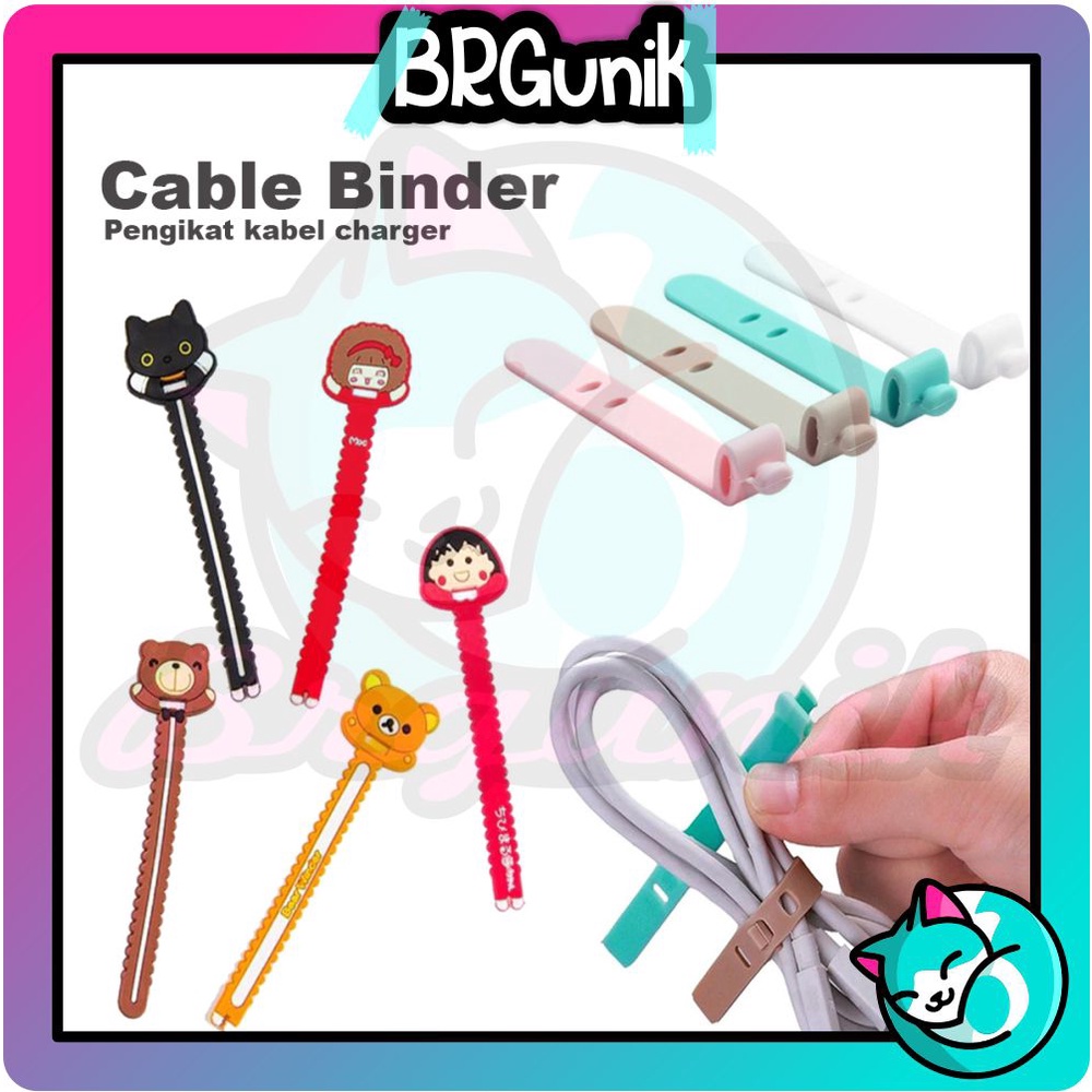 Jual BRGUNIK Pengikat Kabel Penggulung Cable Binder Klip Cable Cord ...