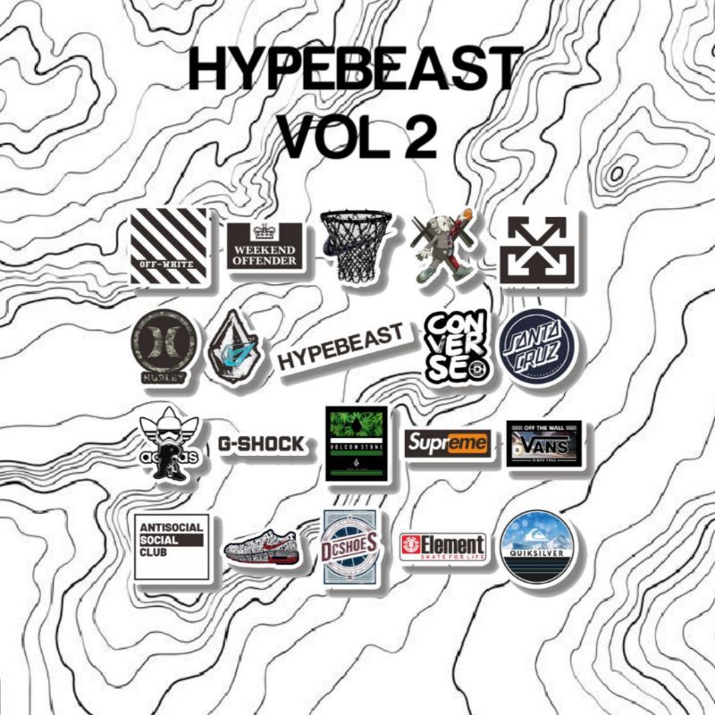 Jual STIKER HYPE VOl.2 STIKER AESTHETIC STICKER BUJO TUMBLER LAPTOP ...