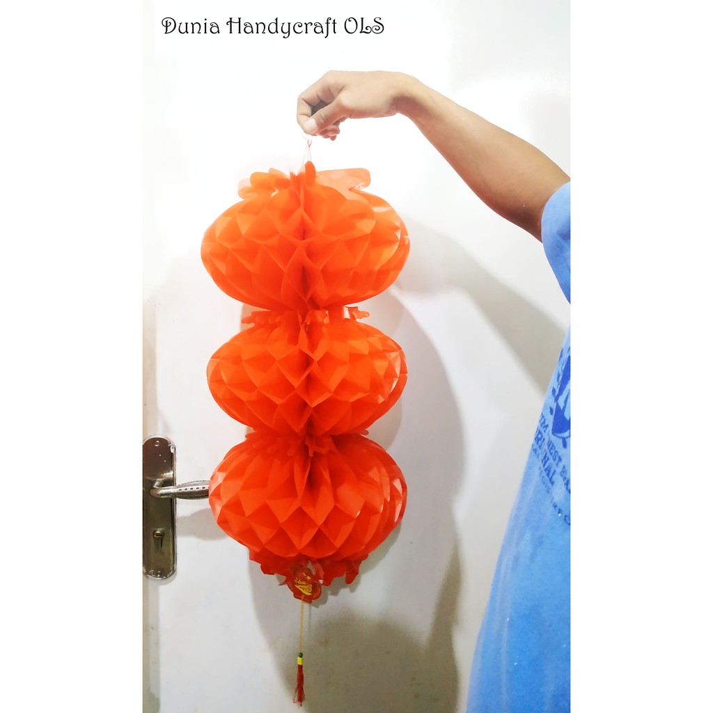 Jual Lampion Tiga Tingkat Besar Lampion Merah Imlek Tahun Baru ...