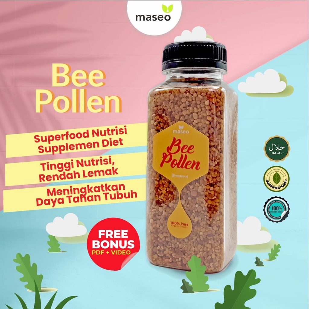 Jual Maseo Natural Bee Pollen 160gr / Suplemen Diet, Kolesterol, Anti ...