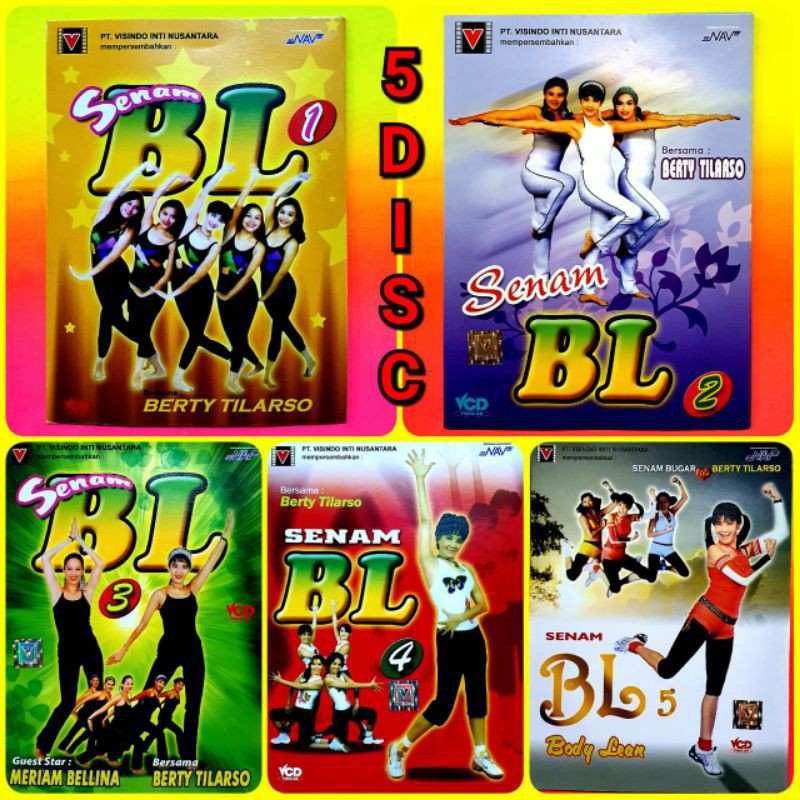 Jual KASET ORIGINAL VIDEO SENAM BL 5 DISC BODY LEAN BERTY TILARSO ...