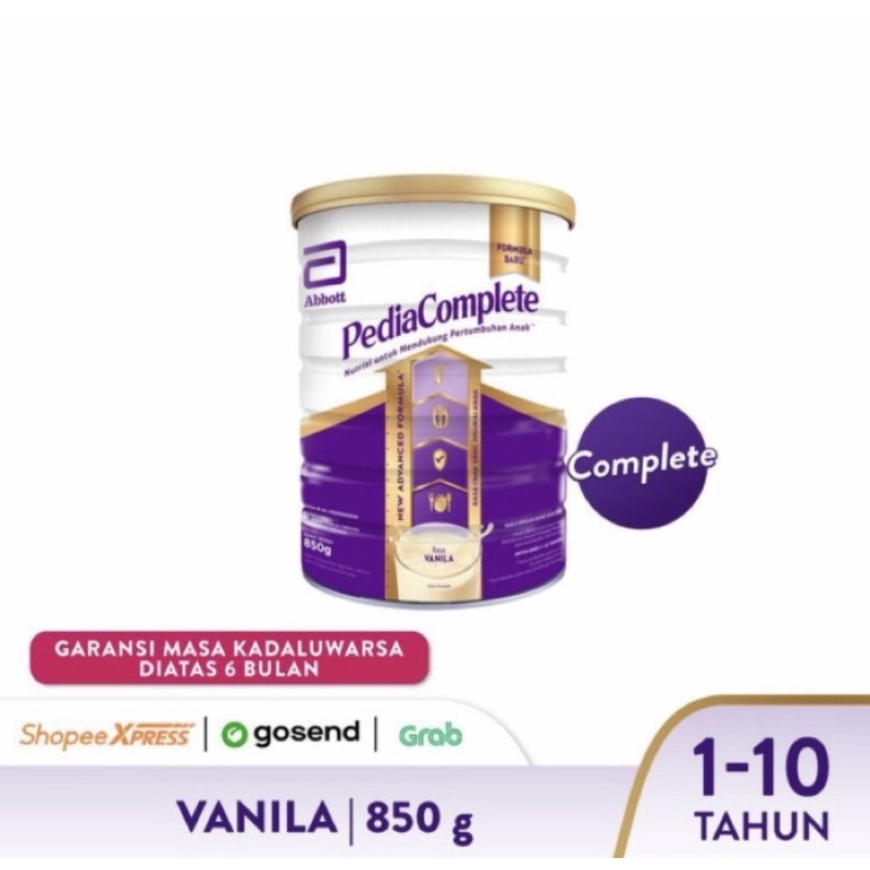 Jual Pediasure complete vanilla 850 gram ( susu nutrisi lengkap pertumbuhan anak ) | Shopee ...