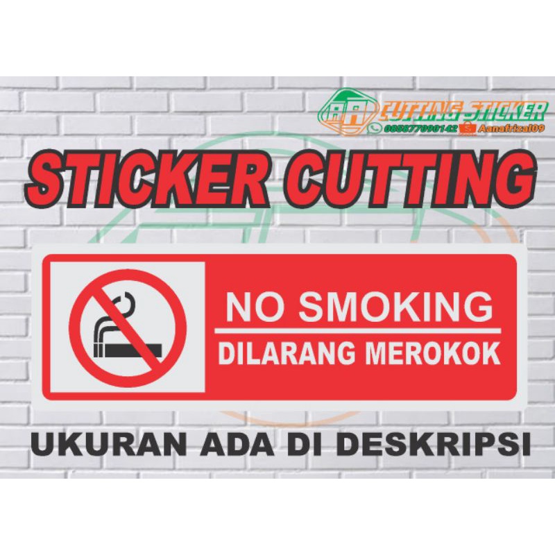 Jual sticker cutting dilarang merokok | Shopee Indonesia