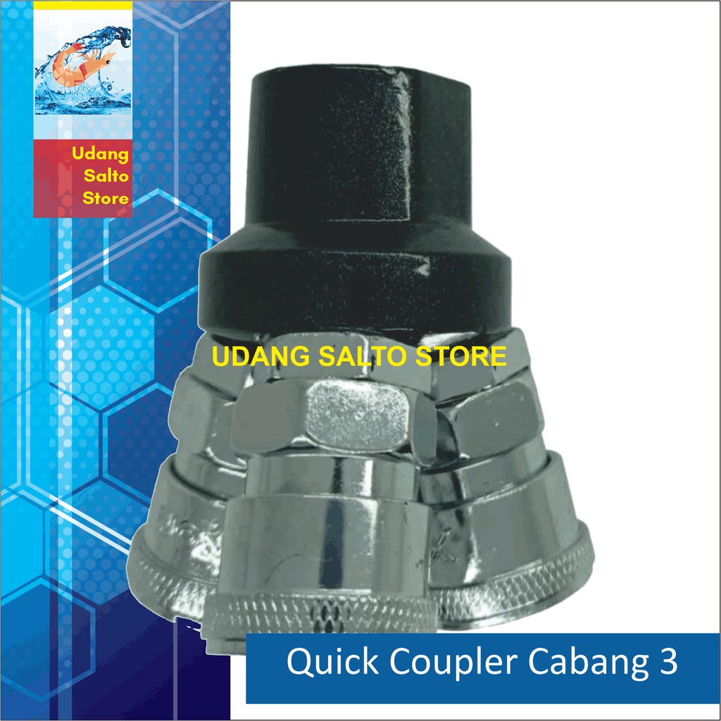 Jual Coupler Kompresor Cabang 3 Quick Coupling 3 way | Shopee Indonesia