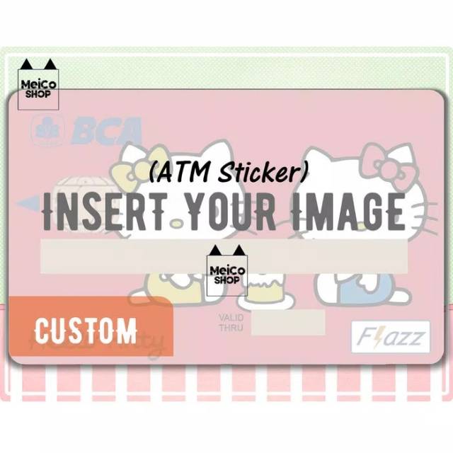 Jual [CUSTOM ATM] Sticker Kartu Uang Elektronik Meico | Shopee Indonesia