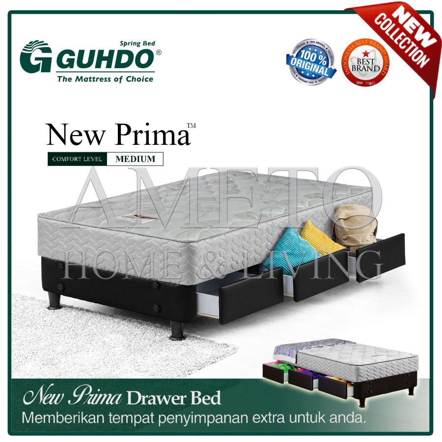 Jual Guhdo Springbed Drawer Laci New Prima 100x200 (TANPA SANDARAN) | Shopee Indonesia
