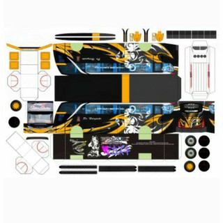 Jual Lembaran Papercraft Bus Po. Haryanto JB3+ 119 Sultan Banten Skala ...