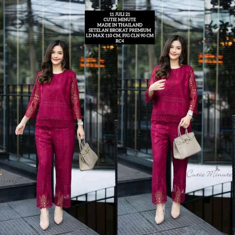 Jual CUTIE MINUTE - SETELAN BROKAT WANITA IMPORT PREMIUM | Shopee Indonesia