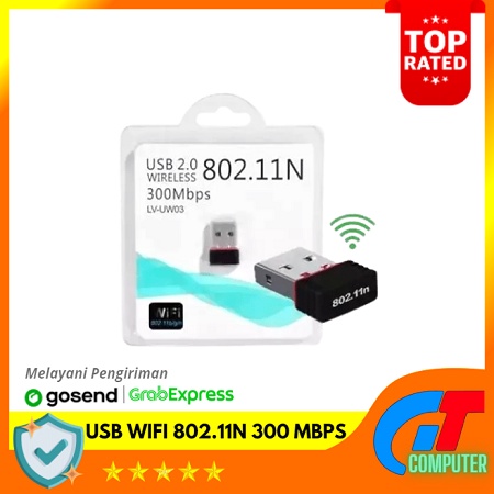 Jual Usb Wifi RECEIVER Mini Wireless Adapter 300 Mbps 802.11n | Shopee ...