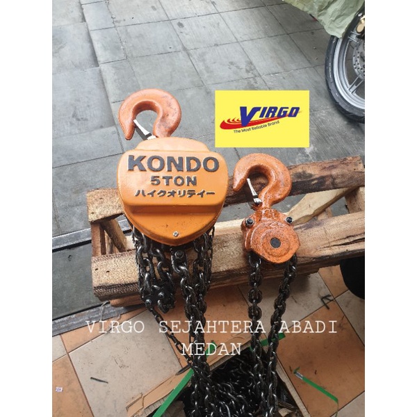 Jual KONDO 5T×10M CHAIN BLOCK - CHAINBLOCK - TAKEL - KATROL 5 TON × ...