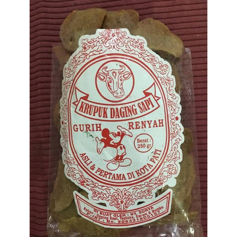 Jual KRUPUK DAGING SAPI KHAS PATI Krupuk Bakso MENTAH | Shopee Indonesia