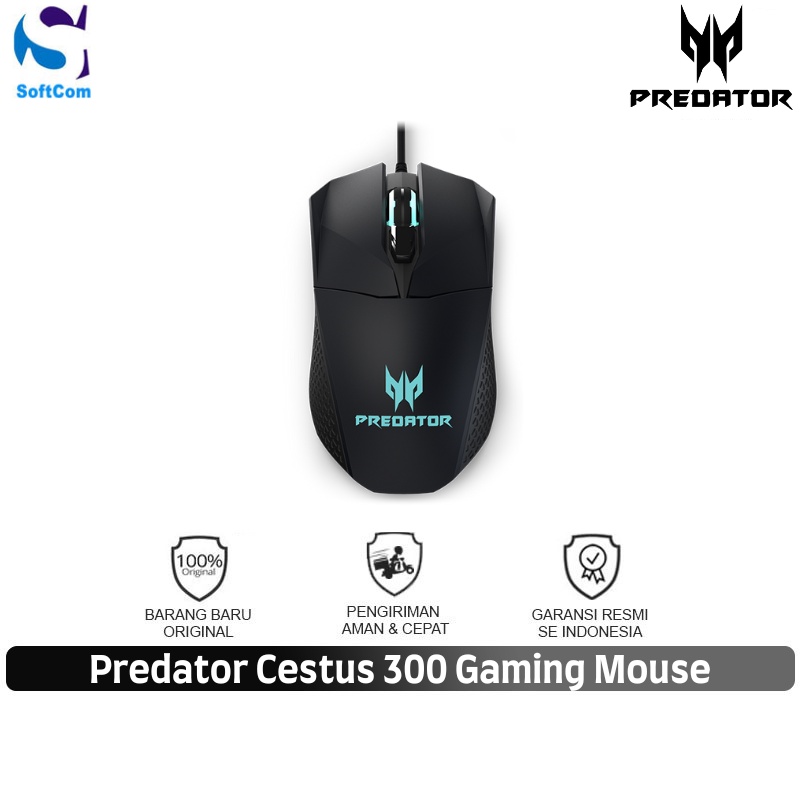 Jual Mouse Gaming Predator Cestus 300 Omron Dual Switch | Shopee Indonesia