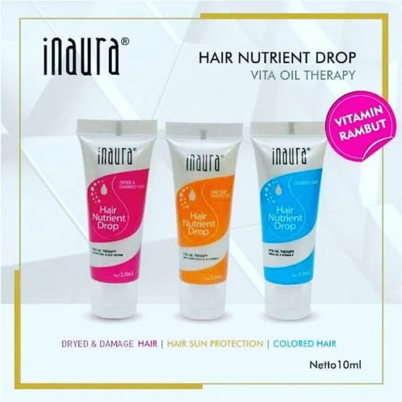 Jual INAURA Hair Nutrient Drop / Serum Vitamin Rambut 10ml | Shopee ...