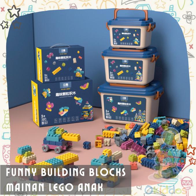 Jual Mainan Edukasi Funny Building Block Lego Plastik Mainan Lego Anak | Shopee Indonesia