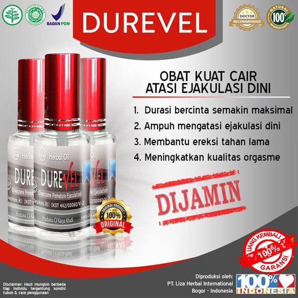 Jual Durevel Spray Obat Kuat Herbal Pria Tahan Lama Paling Ampuh Original BPOM 15 ml | Shopee ...