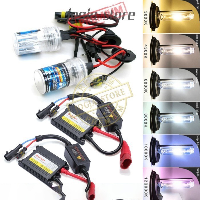 Jual Lampu Mobil HID Headlight H4 H7 H1 H11 HB4 Lampu Utama Xenon 6000K 35W 55W | Shopee Indonesia