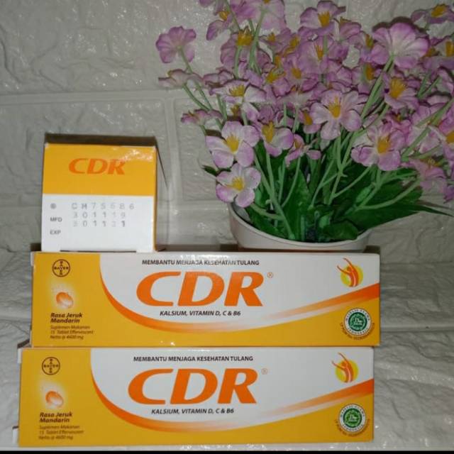 Jual CDR calcium D redoxon vitamin C dan D isi 15 pcs rasa jeruk ...