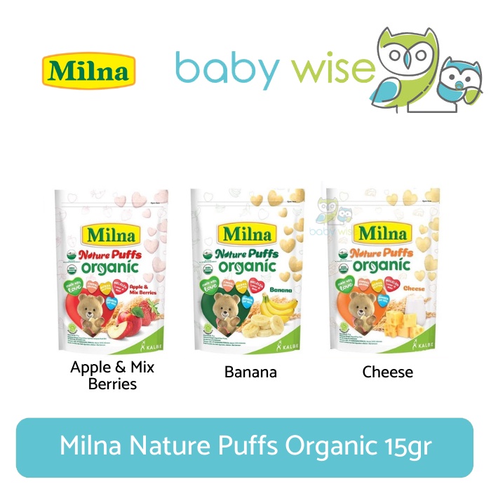 Jual Milna Nature Puffs Organic 15gr | Shopee Indonesia