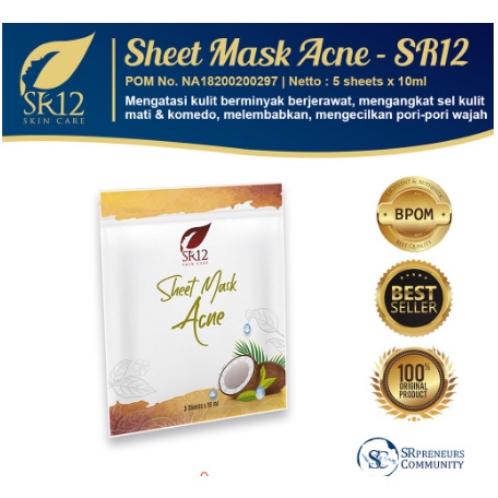 Jual SHEET MASK ACNE MASKER JERAWAT ISI 5 LEMBAR MURAH BANGET | Shopee Indonesia
