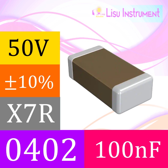 Jual 100nF ±10% 50V X7R 0402 Multilayer Ceramic Capacitor MLCC SMD SMT | Shopee Indonesia