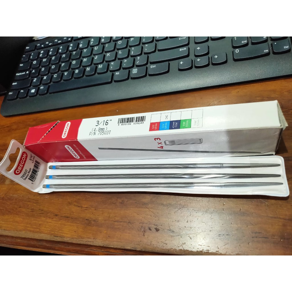 Jual [6pcs] OREGON Kikir bulat ukuran 4,8mm (3/16") asli distributor ...