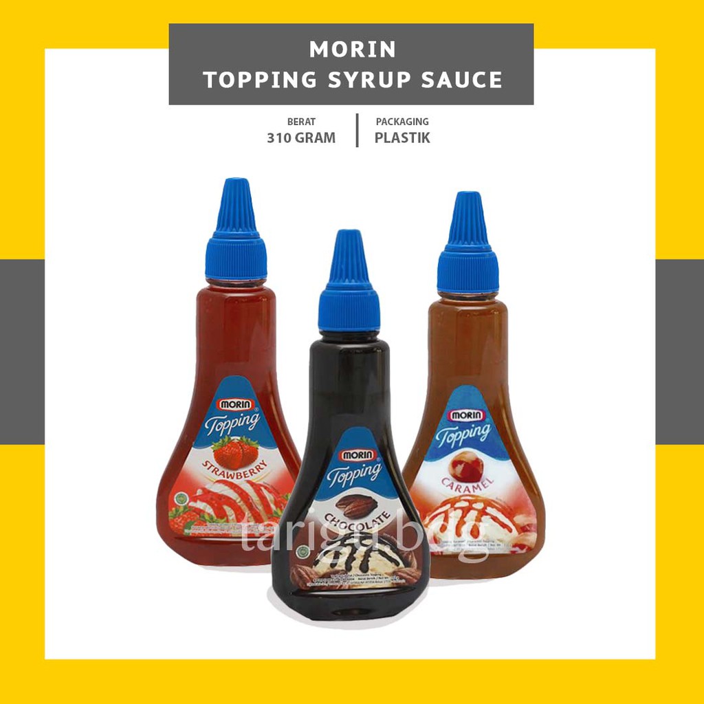 Jual SAUS SIRUP TOPPING MORIN 310GR - SAUCE SYRUP CHOCOLATE STRAWBERRY ...