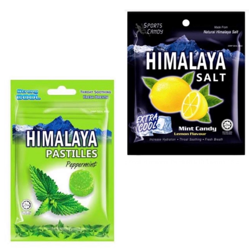 Jual Permen Himalaya Salt Lemon Mint dan Pastilles Peppermint | Shopee ...