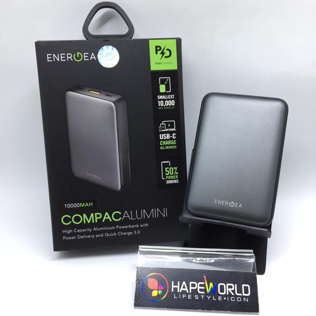Jual ENERGEA COMPAC ALUMINI POWERBANK 10000MAH | Shopee Indonesia