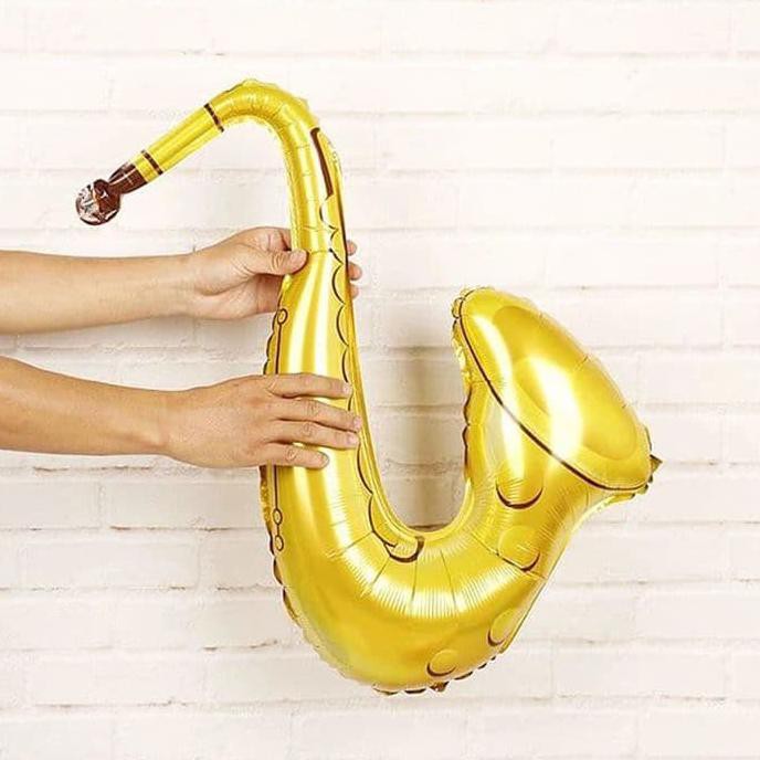 Jual Saxophone Balloon | Balon unik motif alat musik Saksofon ...