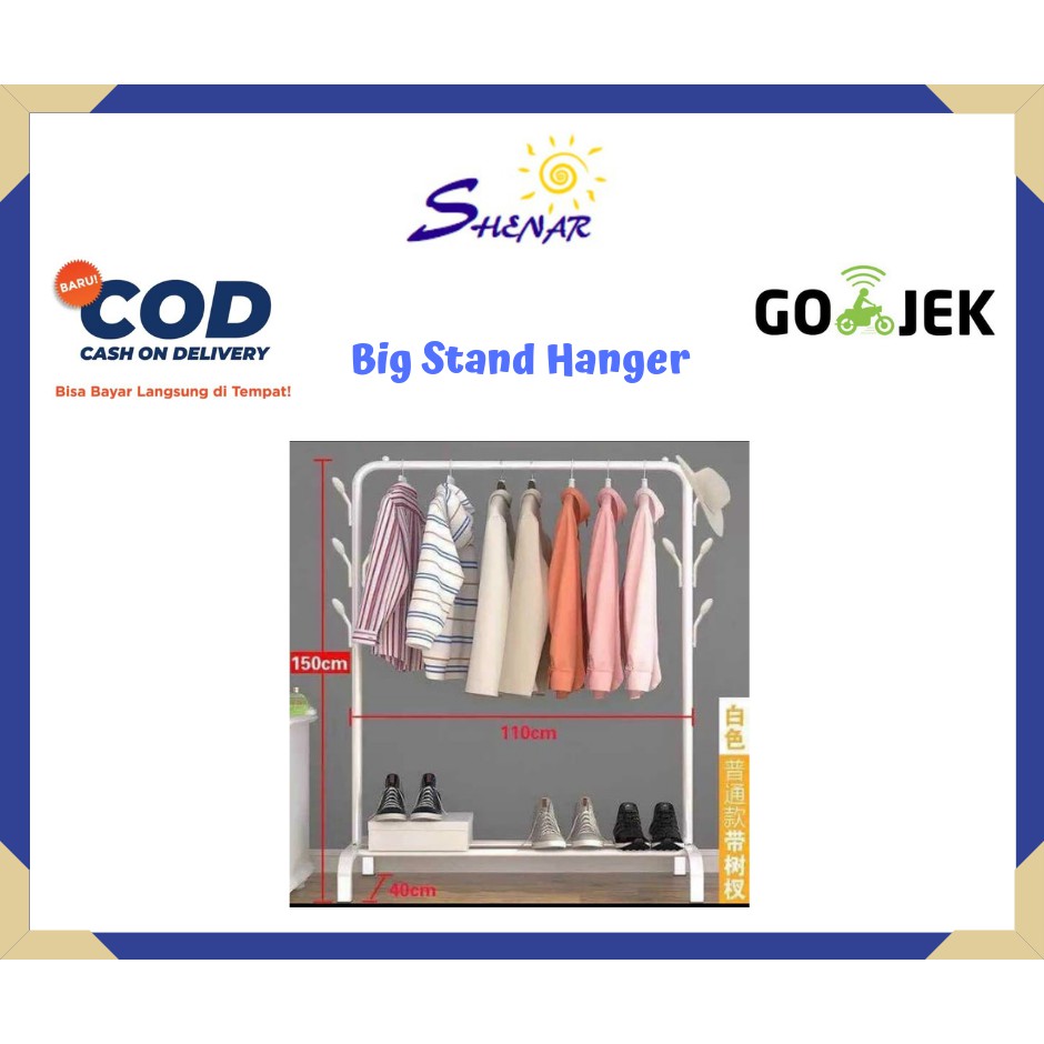 Jual Big Stand Hanger/rak baju serbaguna | Shopee Indonesia