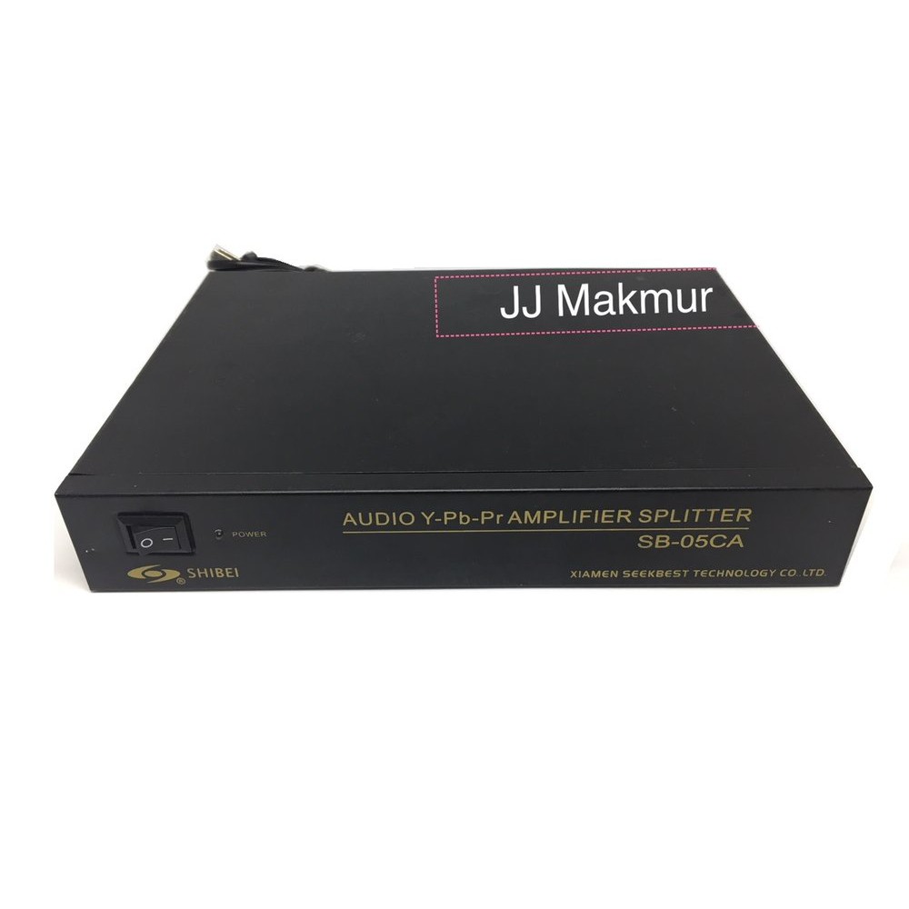 Jual Shibei Splitter Komponen Output 5 RCA Component 5 Port RGB red ...