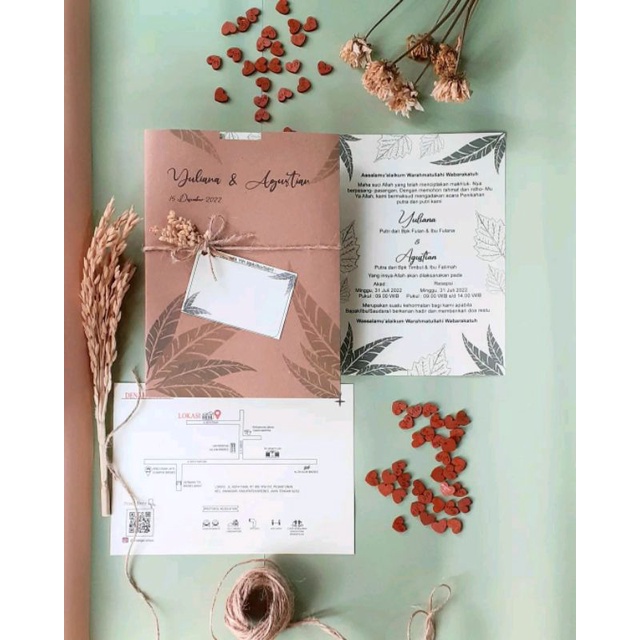 Jual Undangan Pernikahan Rustic #10 | Shopee Indonesia