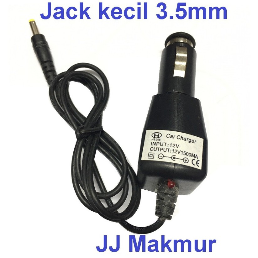 Jual Car Adaptor Lighter Jack Kecil 3.5mm - Adapter mobil utk dvd ...