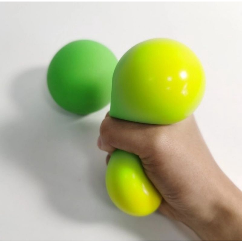 Jual Vent ball/squish ball/change color/stressball/fidget/ light green ...