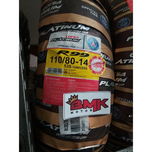 Jual BAN MOTOR CORSA R99 110/80-14 TUBELESS | Shopee Indonesia
