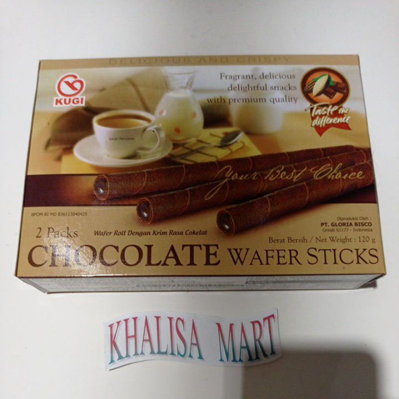 Jual Wafer Stick Kugi Chocolate 120 Gram | Shopee Indonesia