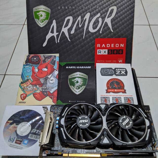 Jual MSI RX 580 8GB ARMOR OC | Shopee Indonesia