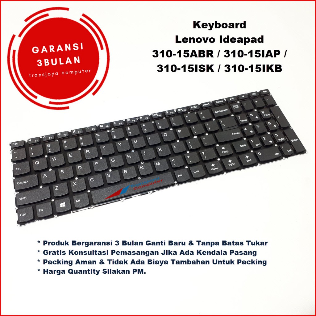 Jual Keyboard Lenovo Ideapad 310-15ABR 310-15IAP 310-15ISK 310-15IKB ...