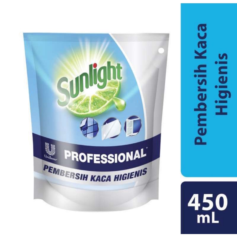 Jual Sunlight Professional Pembersih Kaca Higienis [450 ML / Pouch ...