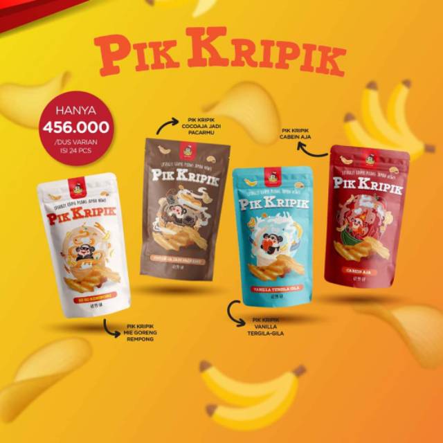 Jual Pik keripik ( 1 pak isi 24 pcs) | Shopee Indonesia