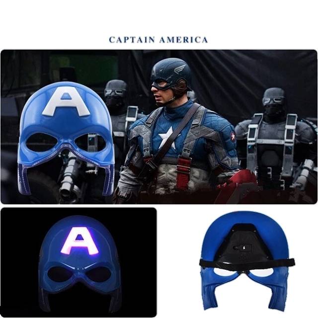 Jual Topeng Captain America Dengan Lampu LED/Captain America Mask Toys ...