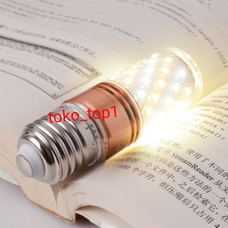 Jual LAMPU CANDLE LED E27 /model jagung/ E14 3warna 12w /lampu lilin / 3warna/lampu hias ...